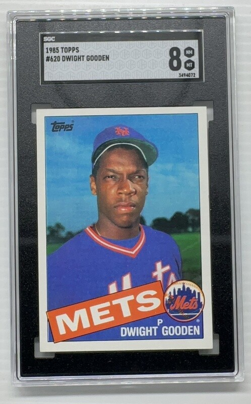 1985 Topps Dwight Gooden Rookie RC #620 SGC 8 NEAR MINT MINT Mets | eBay