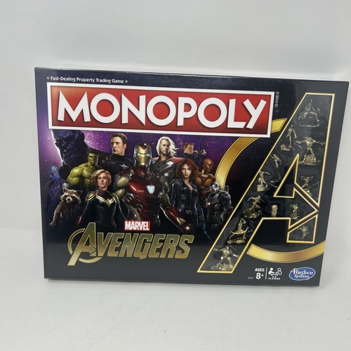 Monopoly Marvel Avengers Edition Hasbro Board Game Gold New Sealed! | eBay