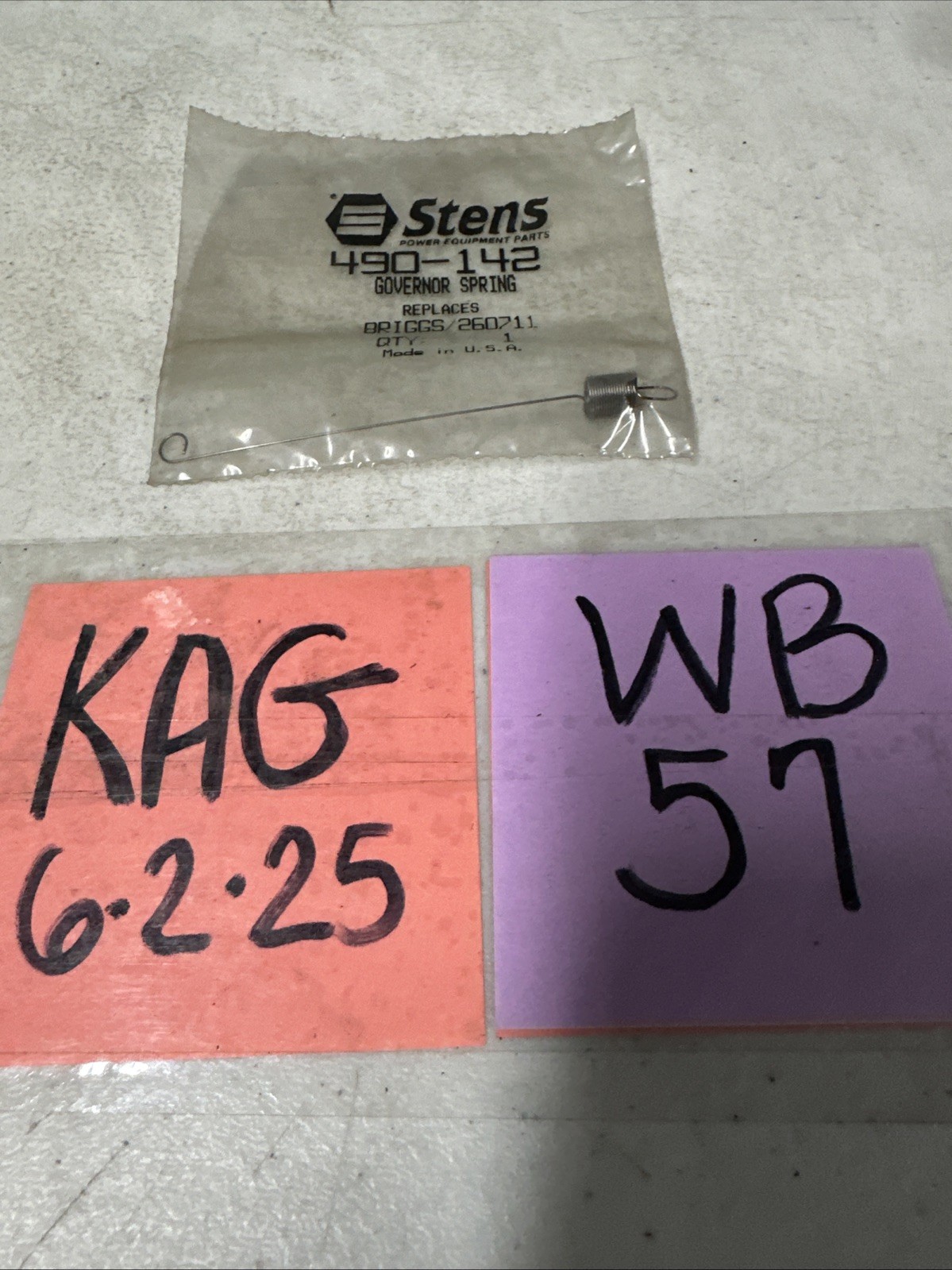 Stens 490-402 Governor Spring fits Briggs & Stratton 698719 | eBay