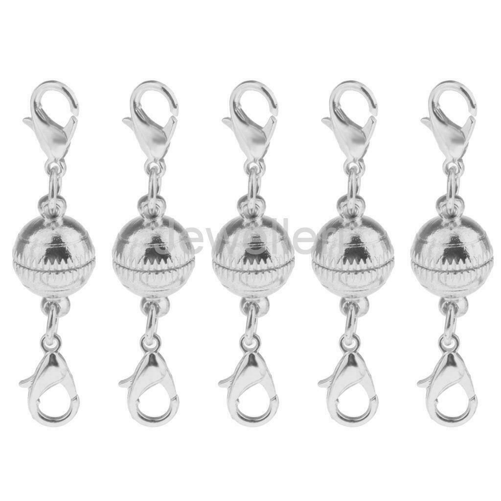 2-pcs Magnetic Clever Clasp Extender Silver Plate USA SELLER FAST SHIP ...