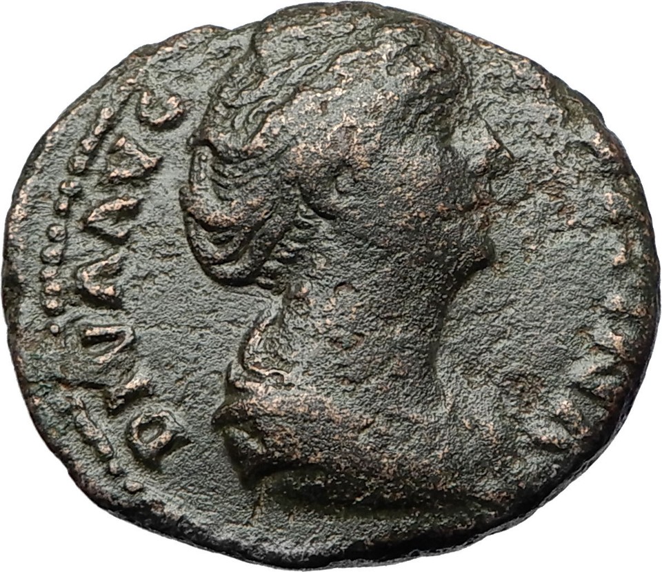 FAUSTINA I Senior Antoninus Pius wife 146AD Ancient Roman Pietas ...