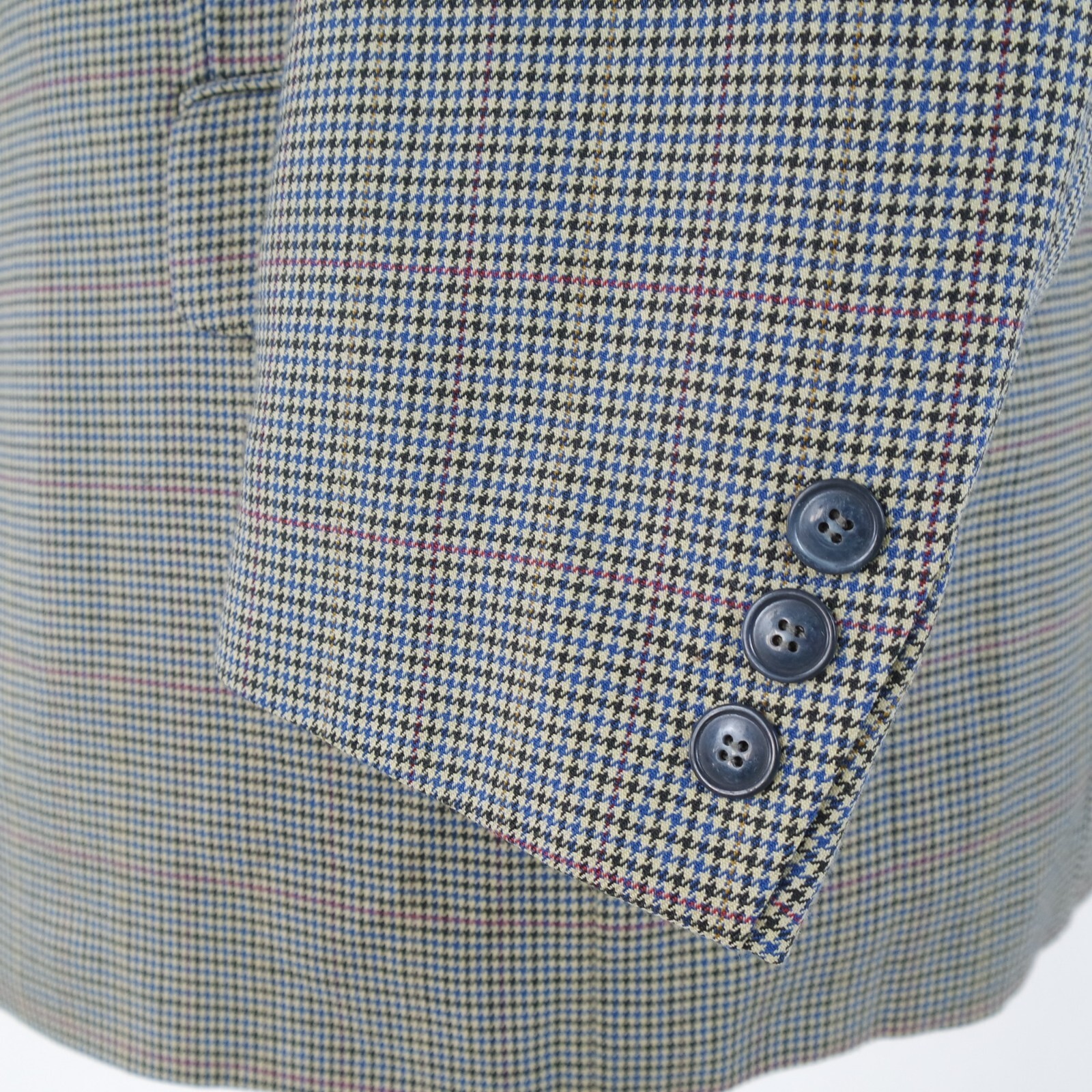 Mens Vintage Blazer 46S UK Size CANDA Check Multi Colour Wool Sport ...