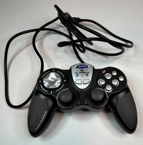 Saitek P2500 Controller Rumble Force Six-Button Dual Analog USB Tested ...