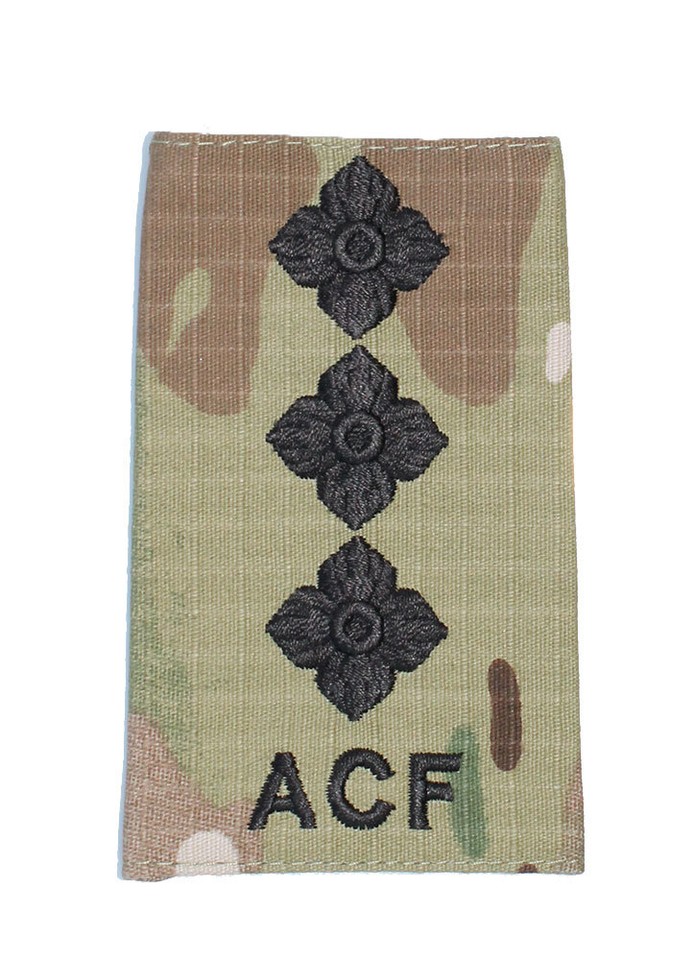 All Ranks Black on Multicam / MTP ACF Rank Slide ( Cadets Army Cadet ...