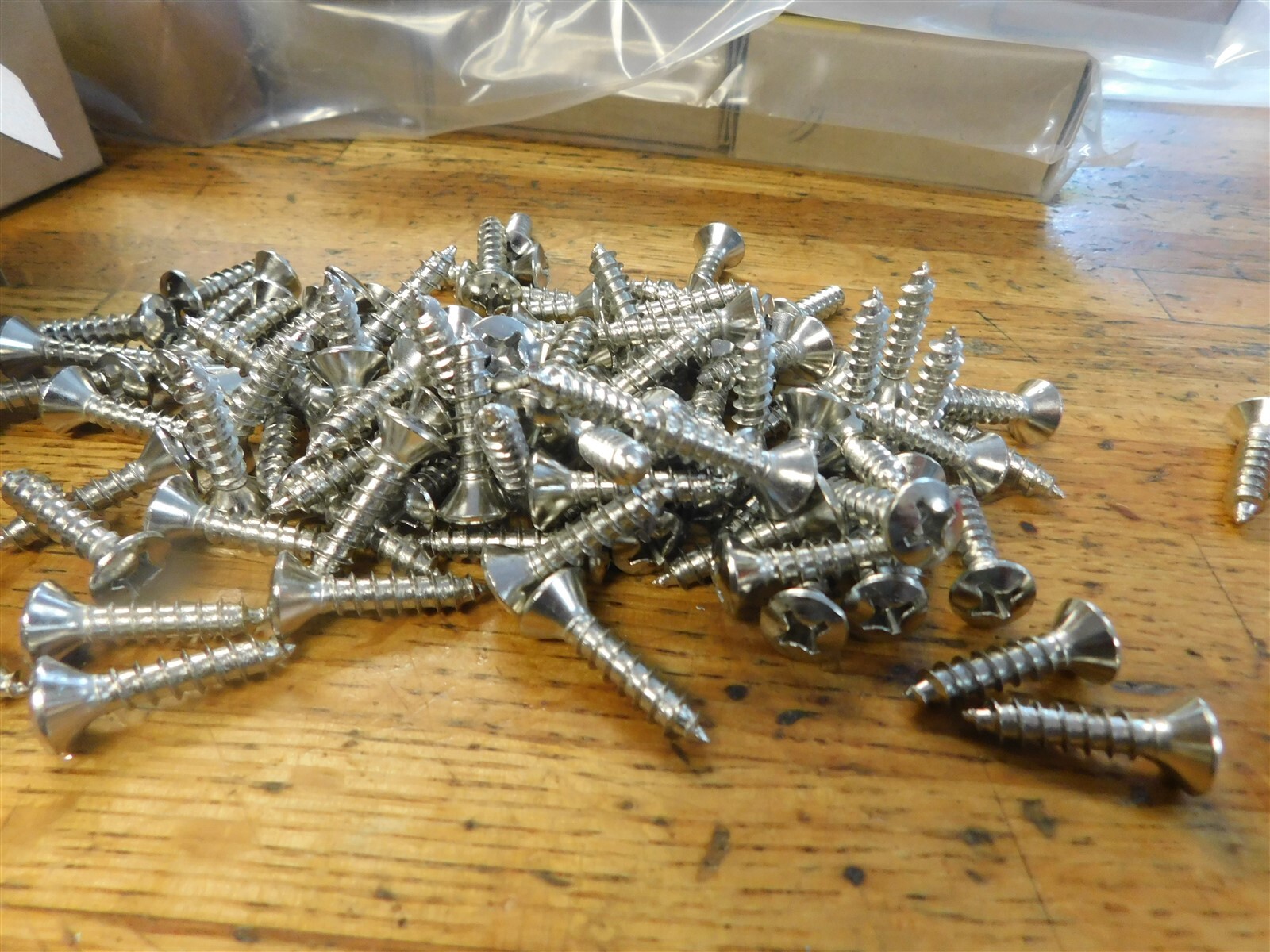 PHILLIPS OVAL HEAD SHEET METAL SCREW SREWS #12 BY 1 INCH LOT OF 100PCS ...