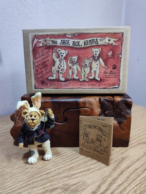 THE WHITE RABBIT Boyds Shoebox Bears Jointed Moving Arms 4.75" NIB | eBay