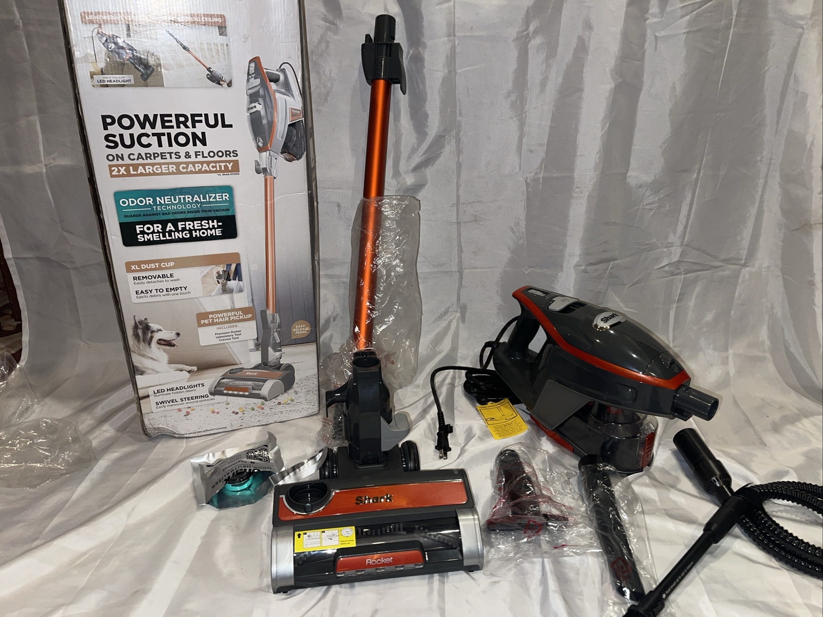 Shark Rocket Pro HN175, Corded Stick Vacuum with Odor Neutralizer ...