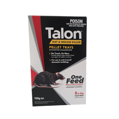 Talon Pellets 150g - Control Rats & Mice, Single Feed Rodent Bait ...