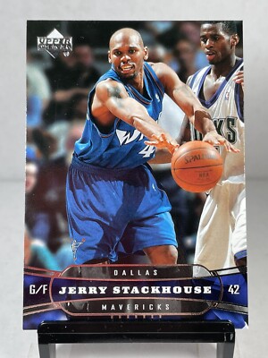 2004-05 Upper Deck Jerry Stackhouse #35 Dallas Mavericks Basketball ...