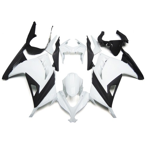 White Fairing Kit for Kawasaki Ninja 300 EX300R 2013-2017 ABS Injection ...