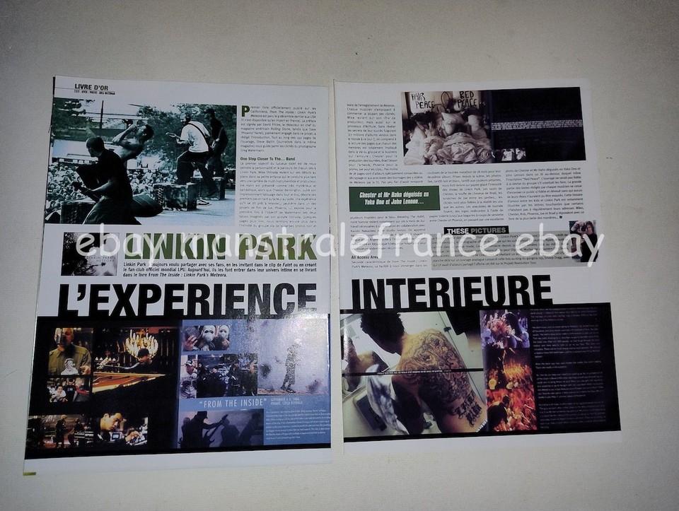 Marilyn Manson Linkin Park Chester Bennington clippings France | eBay UK