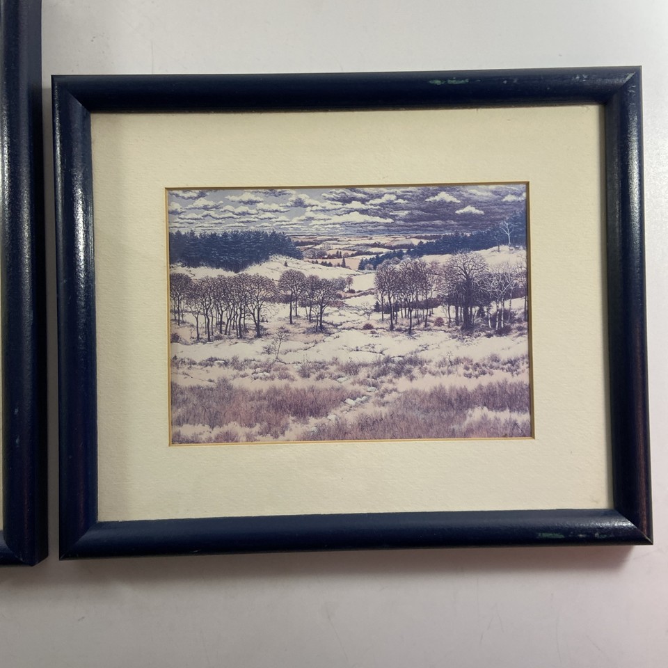 Pair Susan Hunt-Wulkowicz Rural Wisconsin Miniature Giclees Print ...