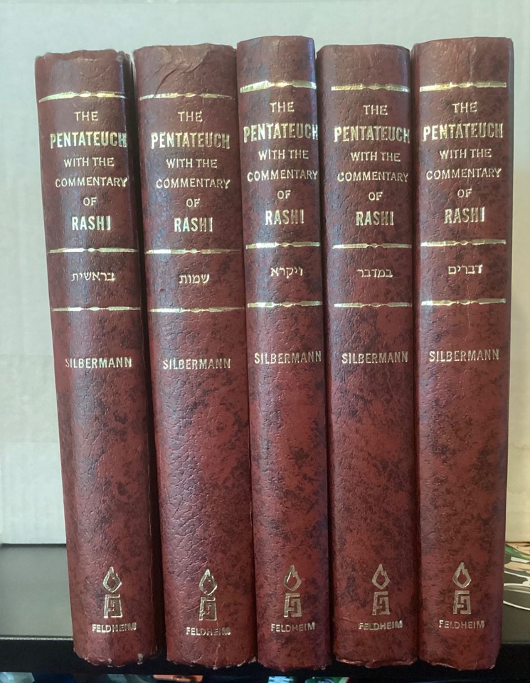 The Pentateuch & Rashi's Commentary, Linear Translation into English, 5 ...