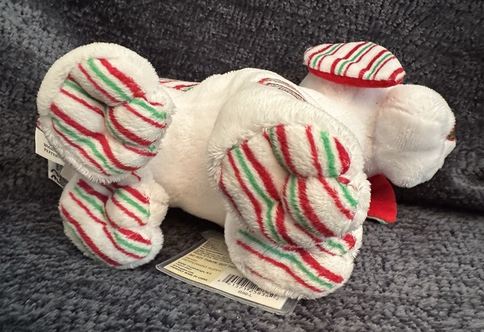 Webkinz Peppermint Puppy, New with sealed tag, HM467, Red Green Candy ...