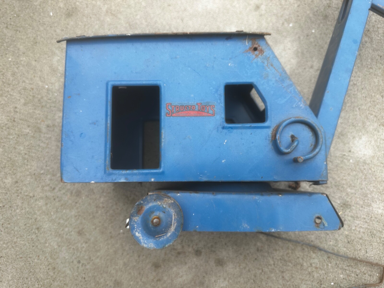 Vintage Structo Toy Shovel Crane 1940s Blue | eBay