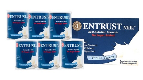 6 Packs - Entrust Milk Nutrition Formula No Sugar Added Powder - Sữa ...
