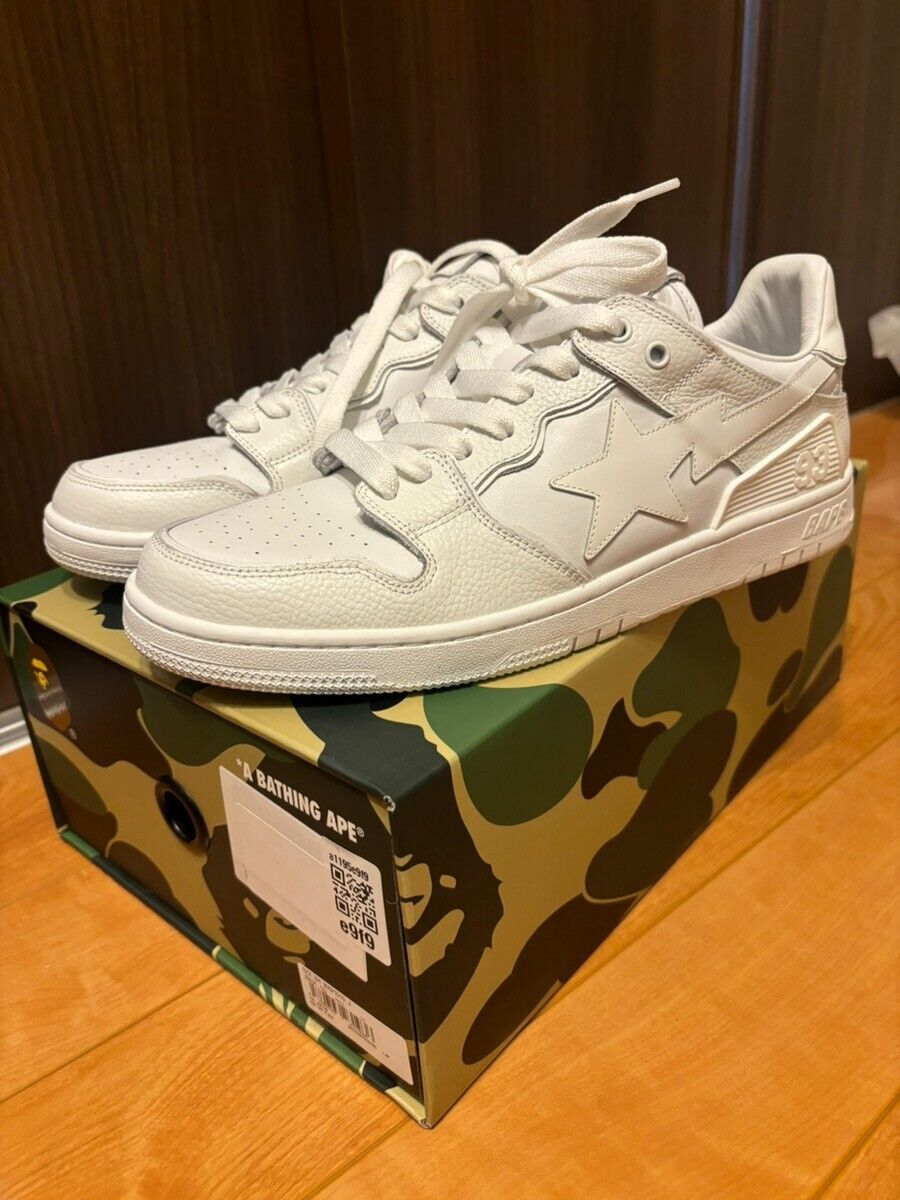 A BATHING APE BAPE SK8 STA Sneakers White US 10 Men JP 28cm A BATHING APE BAPE SK8 STA Sneakers White US 10 Men JP 28cm