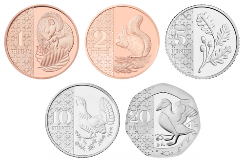 2023 - 2025 1p 2p 5p 10p 20p coin pence small change set Brilliant ...