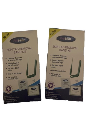 NEW Provent Skin Tag Removal Band Kit 10 Bands & 10 Cleansing Pads LOT ...
