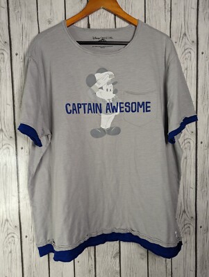 Disney cruise line DCL Captain AWESOME Mickey Mouse T-shirt Men's XXL ...