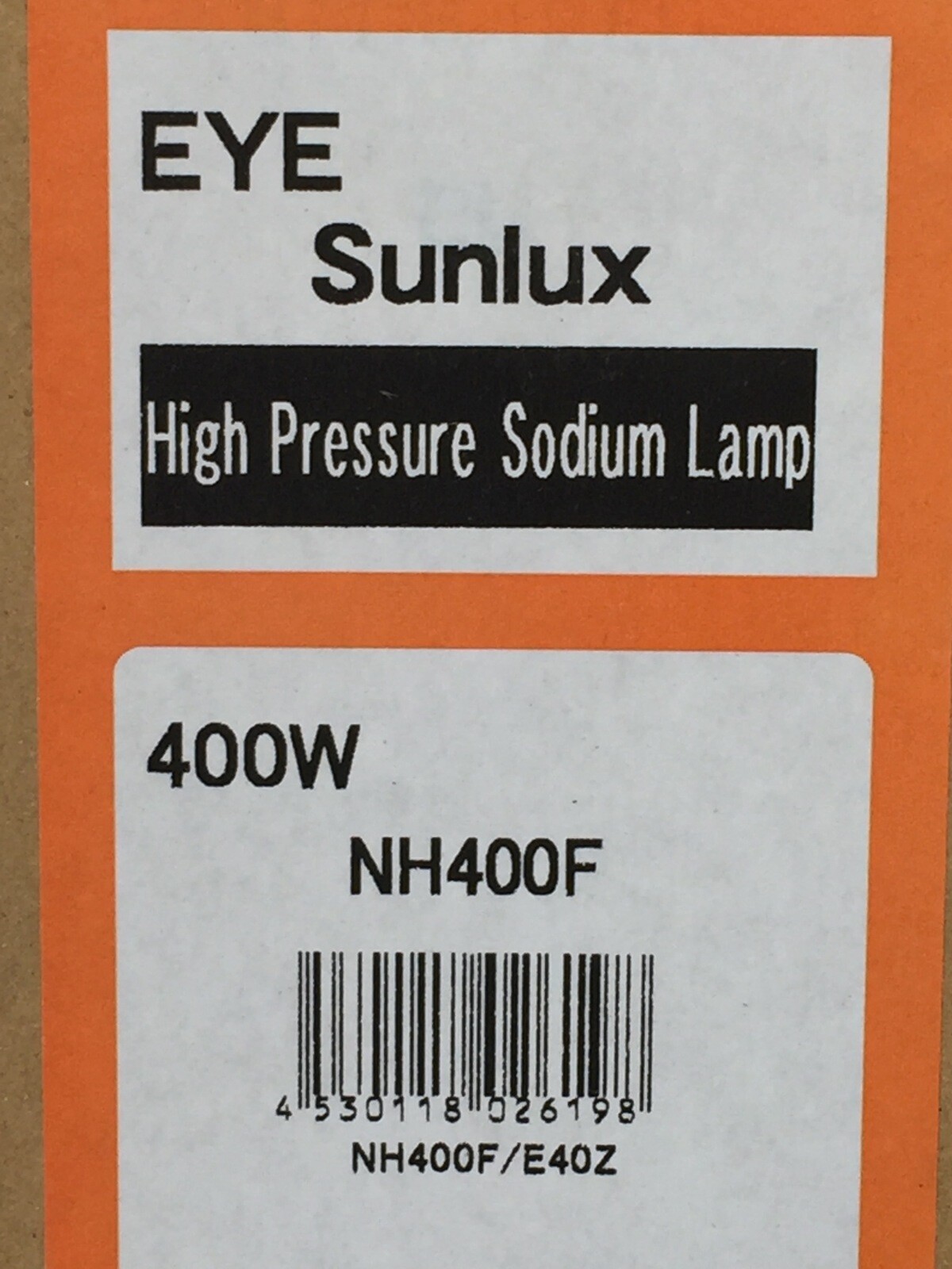 Eye Lamp Sunlux NH400F HPS 400W E40Z Sodium Coated High Bay IWASAKI x2 | eBay Australia