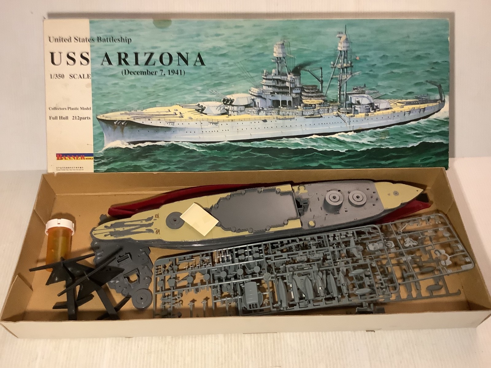 Banner Models 1/350 Scale Battleship USS Arizona Model Kit #08801 Boat ...