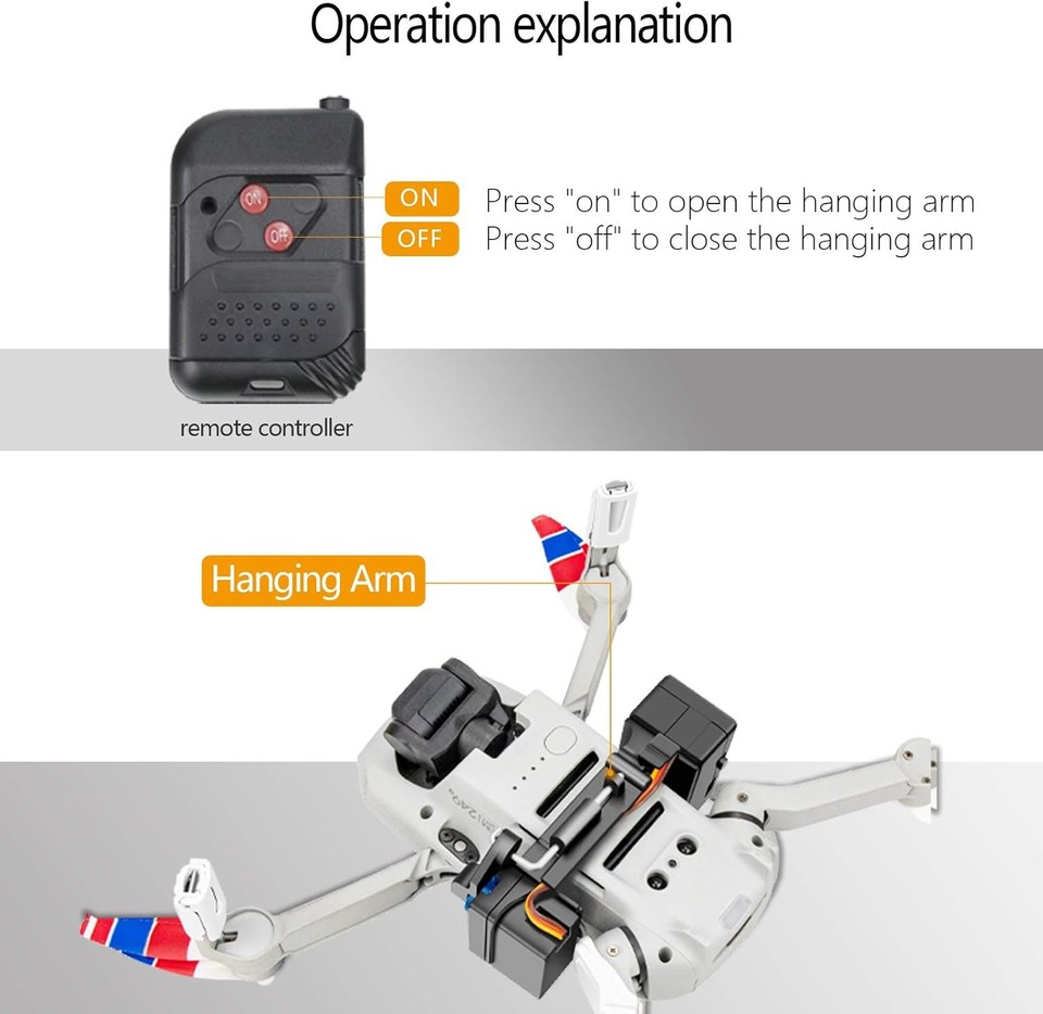 Hanatora Payload Air Drop Release Dropper Device for DJI Mini 4K/2,Mini ...