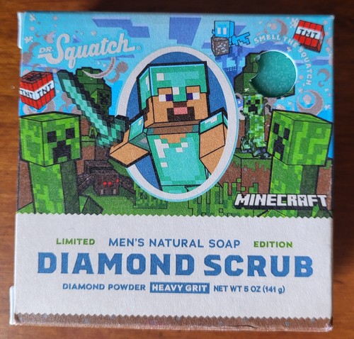 Diamond Scrub MINECRAFT - Dr. Squatch Dr Squatch - SOLD OUT Ltd Ed Bar ...