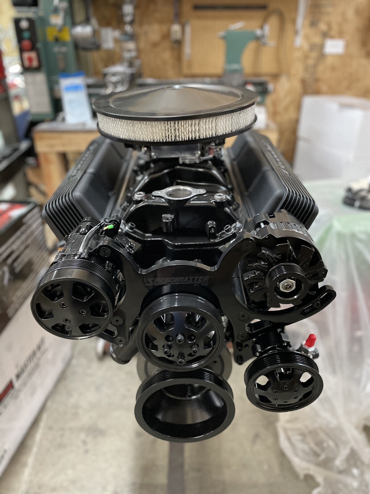 383 R STROKER CRATE ENGINE A/C 508hp ROLLER TURNKEY PROSTRET CHEVY sbc ...