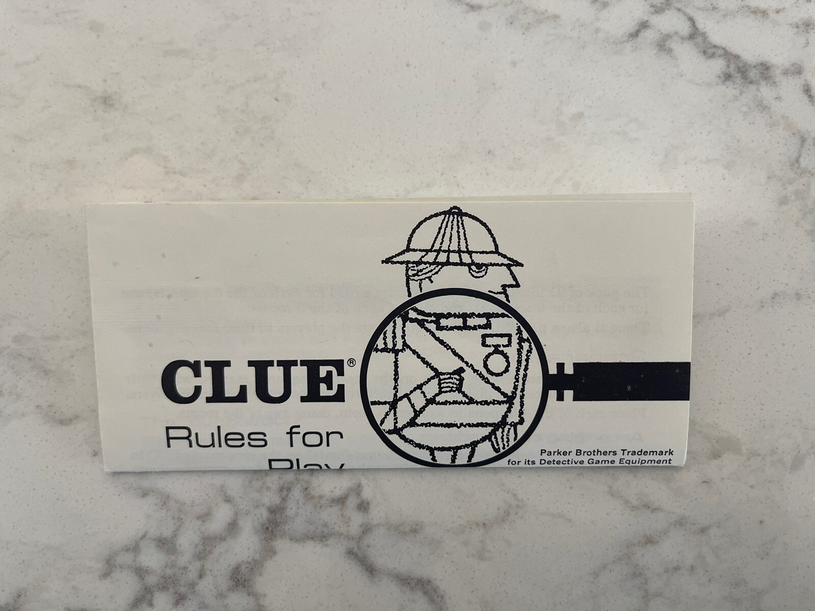 Clue Board Game 1963 Original Rules For Play Directions | eBay