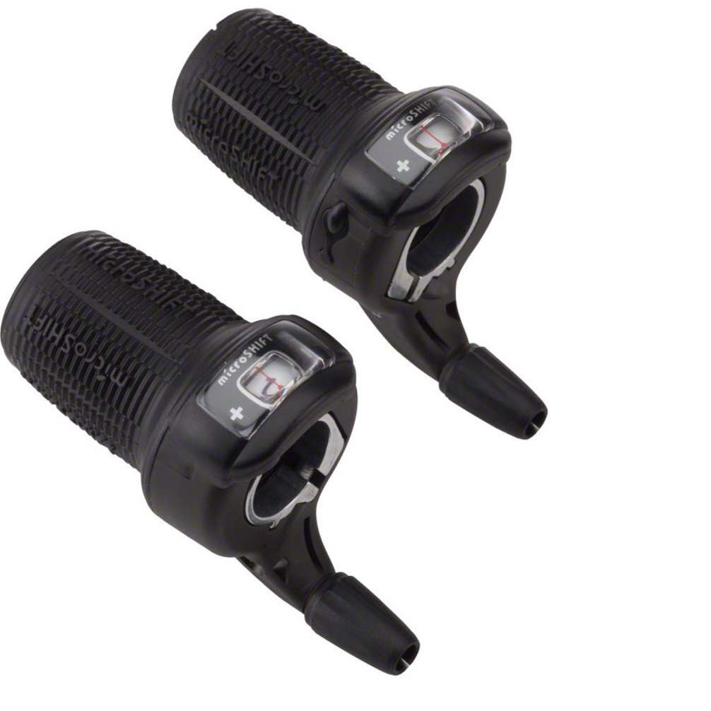 MicroShift Twist Shift Triple 7 speed Shifter Set with Gear Display ...