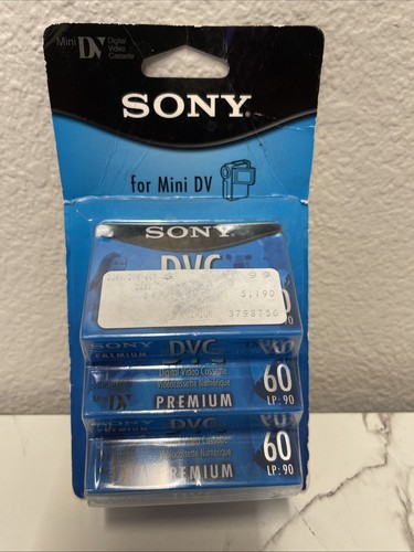 Sony DVC Mini-DV 60 3-Pack Blank Tapes Digital Video Cassette New | eBay