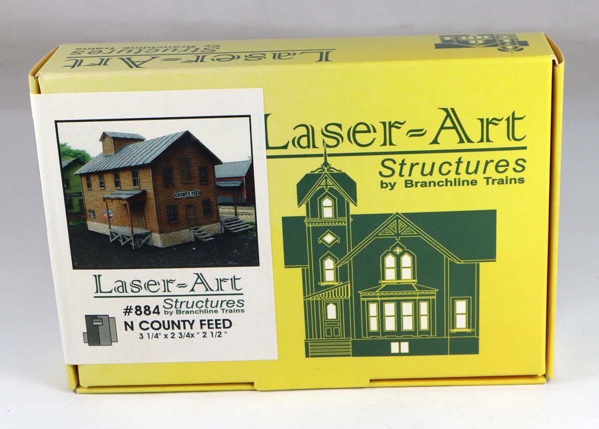 Laser-Art Structures #884 County Feed Building Kit 1/160 N Scale | eBay