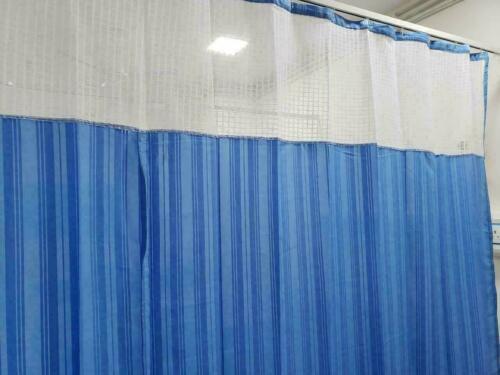 Hospital Polyester ICU Clinic Ward Curtain of (9Feet Width X7Feet ...