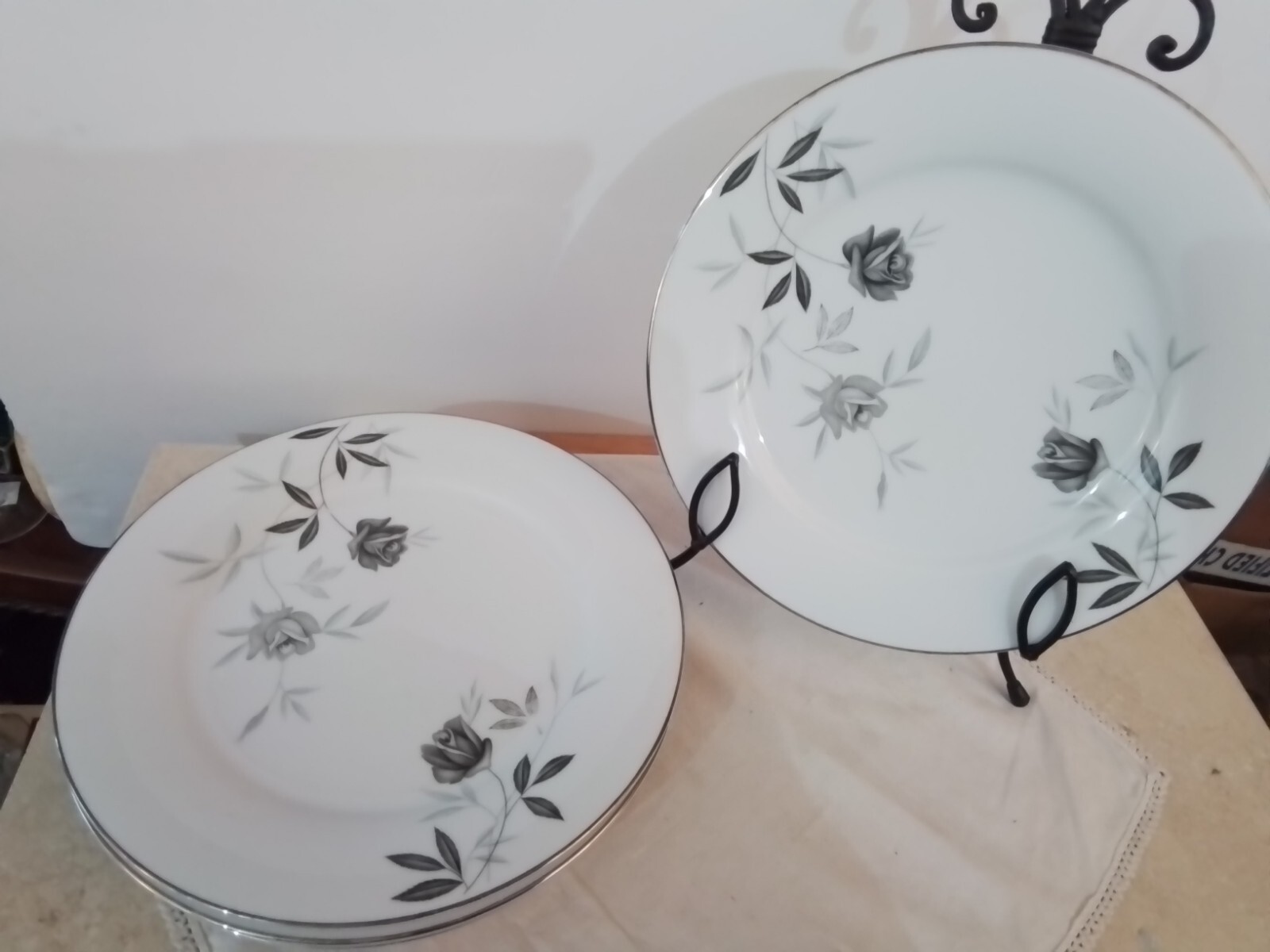 Noritake Rosamor 10.5" Dinner Plate #5851 Japan 1957-1975 Vintage Set ...