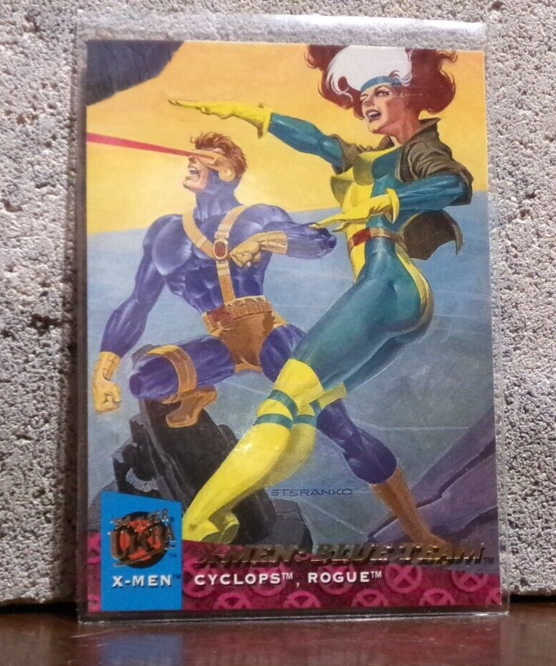 CARD STRAIGHT FROM PACK TO PENNY SLEEVE MARVEL X-MEN CYCLOPS & ROGUE | eBay