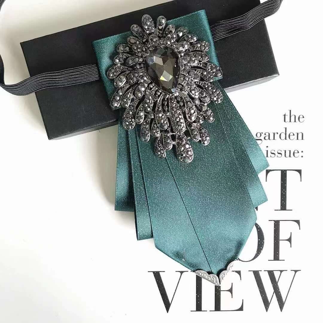 Men’s Bow Tie Necktie Rhinestone Bow tie, Neck Brooch, Broach Gemstone ...