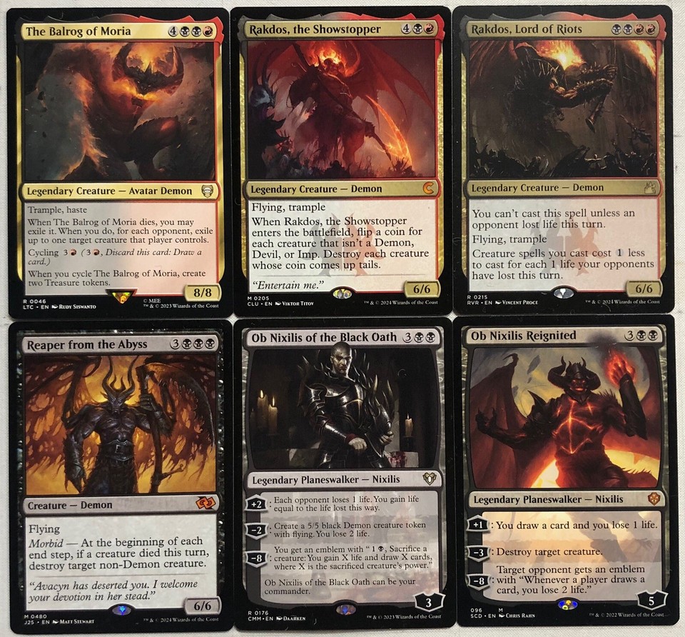 EDH Demon Deck - Commander MTG Magic the Gathering | eBay