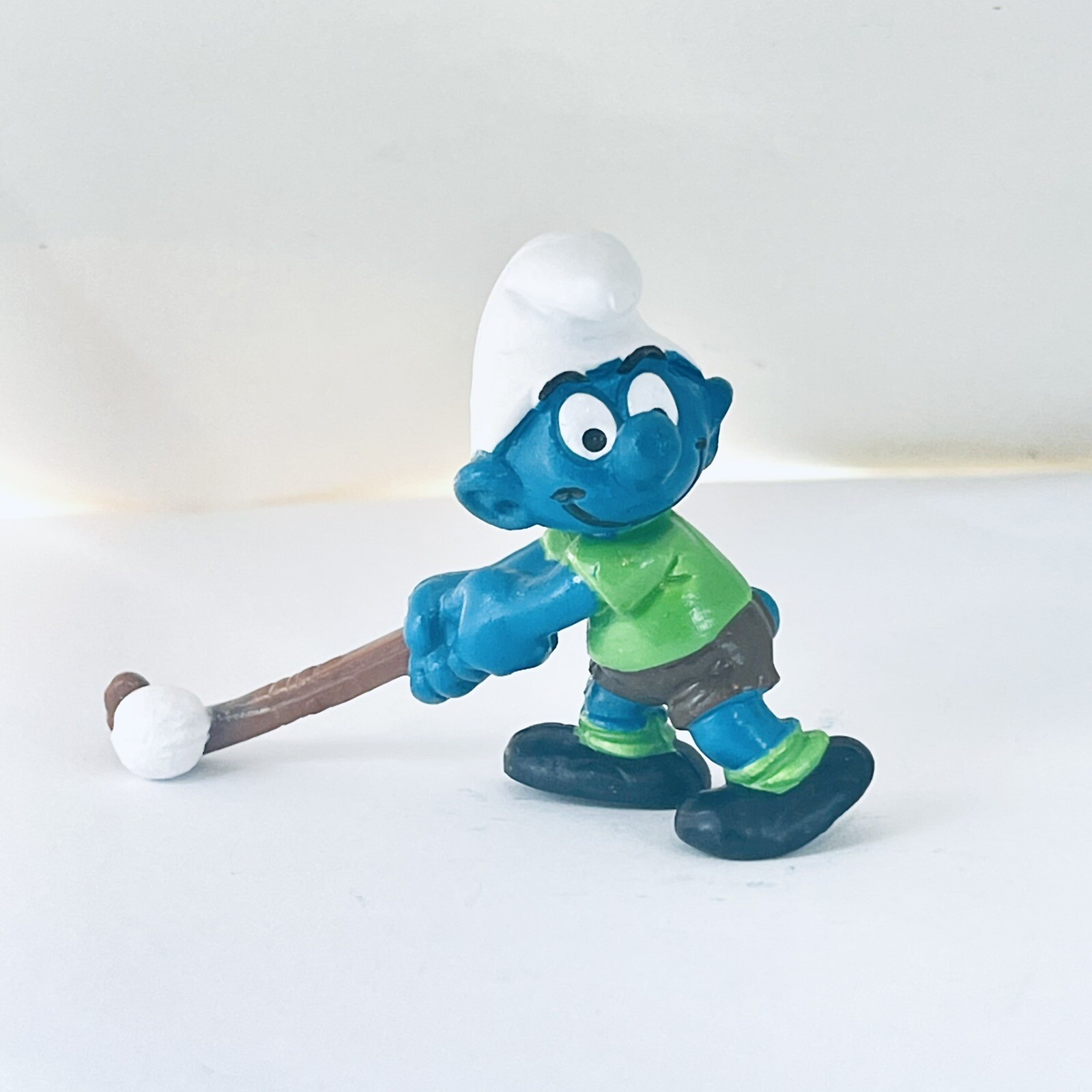 Smurfs Field Hockey Player Smurf PVC Figure Original Sport Smurf ...