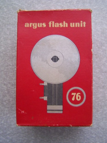 VINTAGE ARGUS FLASH UNIT 76 IN BOX ARGOFLEX 75 40 FA USA | eBay