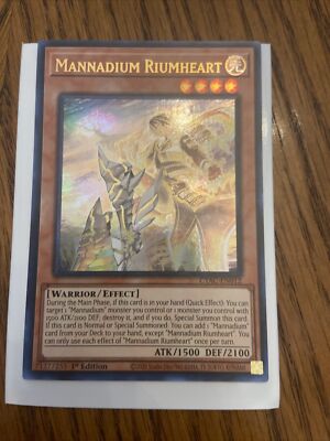 Yu-Gi-Oh! Mannadium Riumheart CYAC-EN012 - 1st Edition - Ultra Rare ...