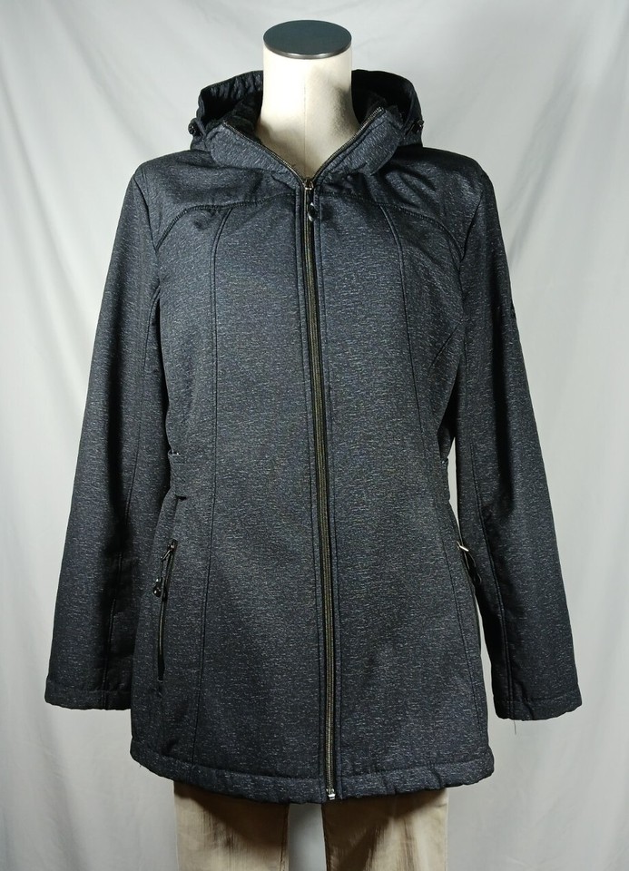 NWOT GERRY Softshell Jacket SE Fleece Lined Ski Hooded Full Zip Women's ...