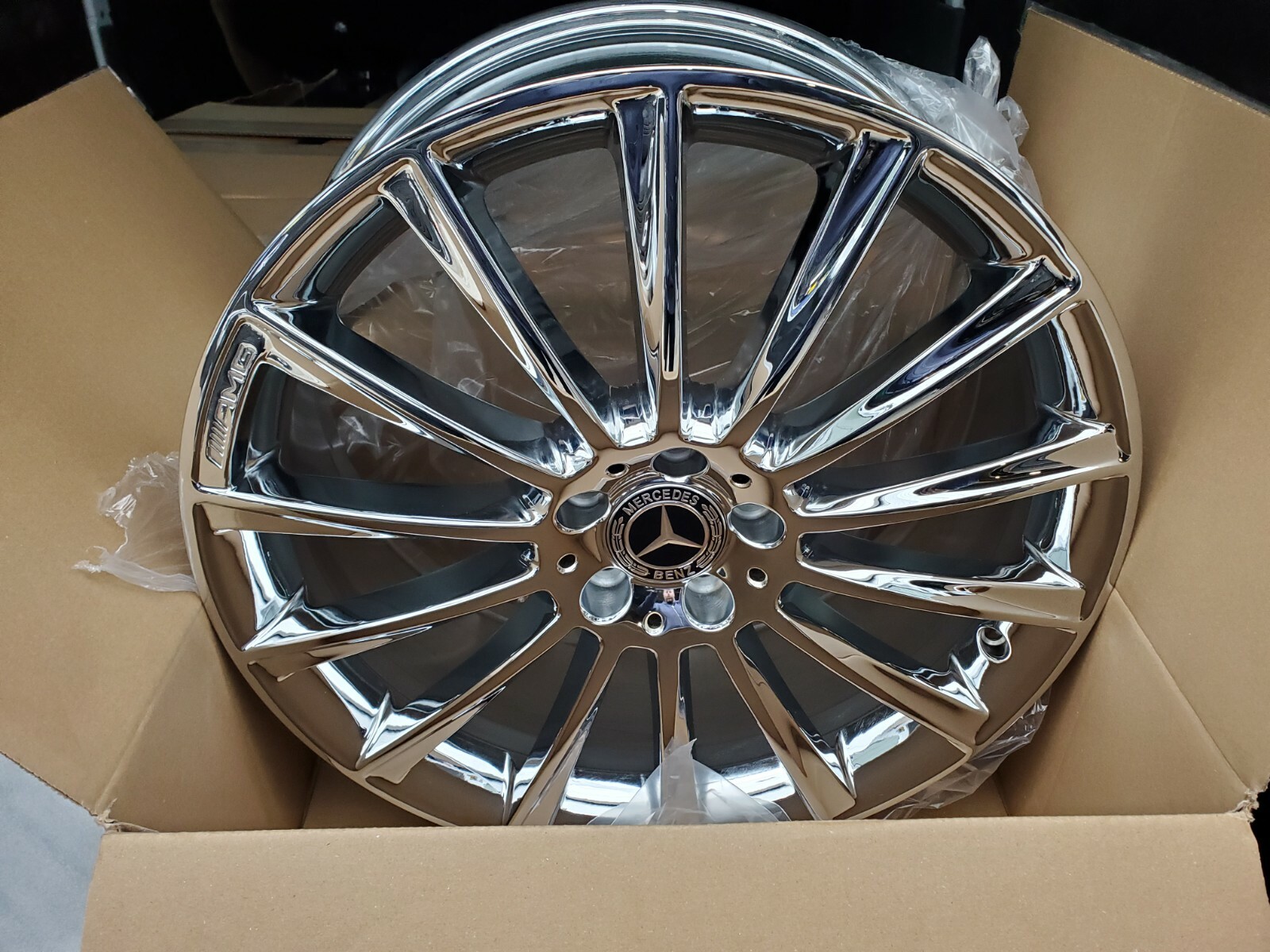 OEM 20" Mercedes AMG Chrome S550 Maybach S560 CL550 S63 Wheels Rims ...