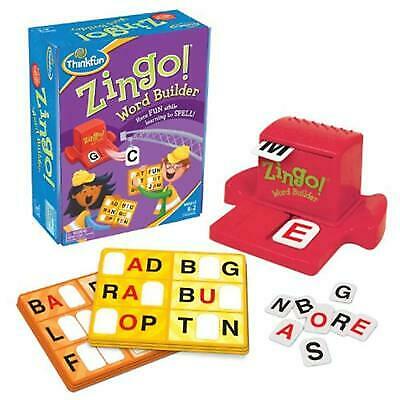 Zingo Word Builder Board Game 6 Double-sided Zing Cards and ...