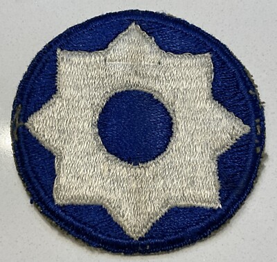ORIGINAL WWII U.S. ARMY 8th SERVICE COMMAND CUT EDGES PATCH | eBay