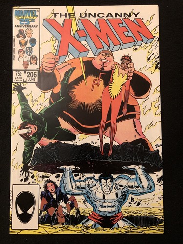 THE UNCANNY X-MEN 206 7.5 8.0 MARVEL 1986 YZ | eBay