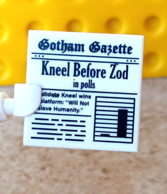 New LEGO Newspaper Printed Political Campaign GOTHAM Gazette KNEEL ...