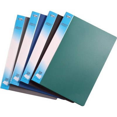 A4 Document Certificate Display Folder With 20 Plastic Transparent ...