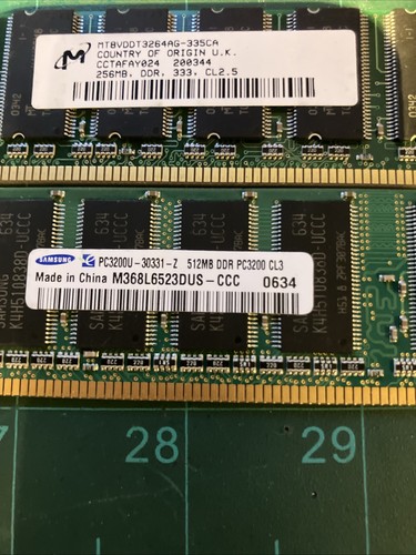 Crucial Ram 256mb DDR333 And 512MB DDR PC3200 Module | eBay
