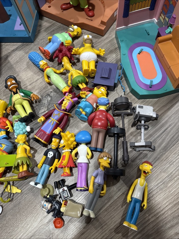 Vintage The Simpsons Playmates Interactive Environment Play Sets ...